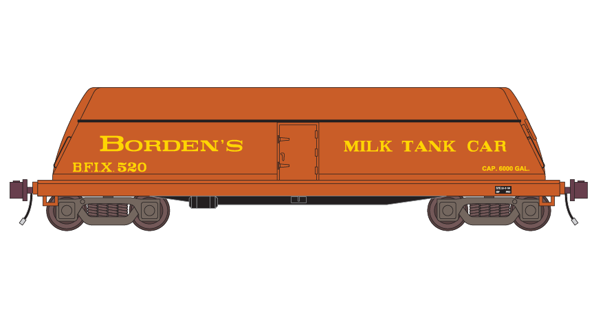 N Scale - Bordens Red Butter Dish Milk Car Decals | eBay