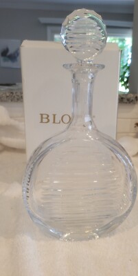 Block Crystal Wine Decanter With Stopper | eBay