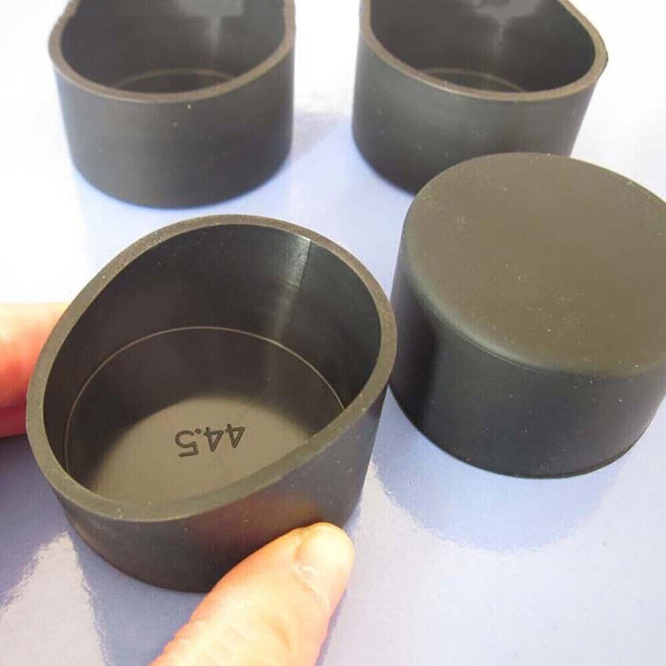 Black End Cap Silicone Rubber Blanking Stopper Cover for Pipe Tube ID 2 ...