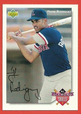 FRANK RODRIGUEZ - 1992 Upper Deck #54 Minor League Autographed Card | eBay