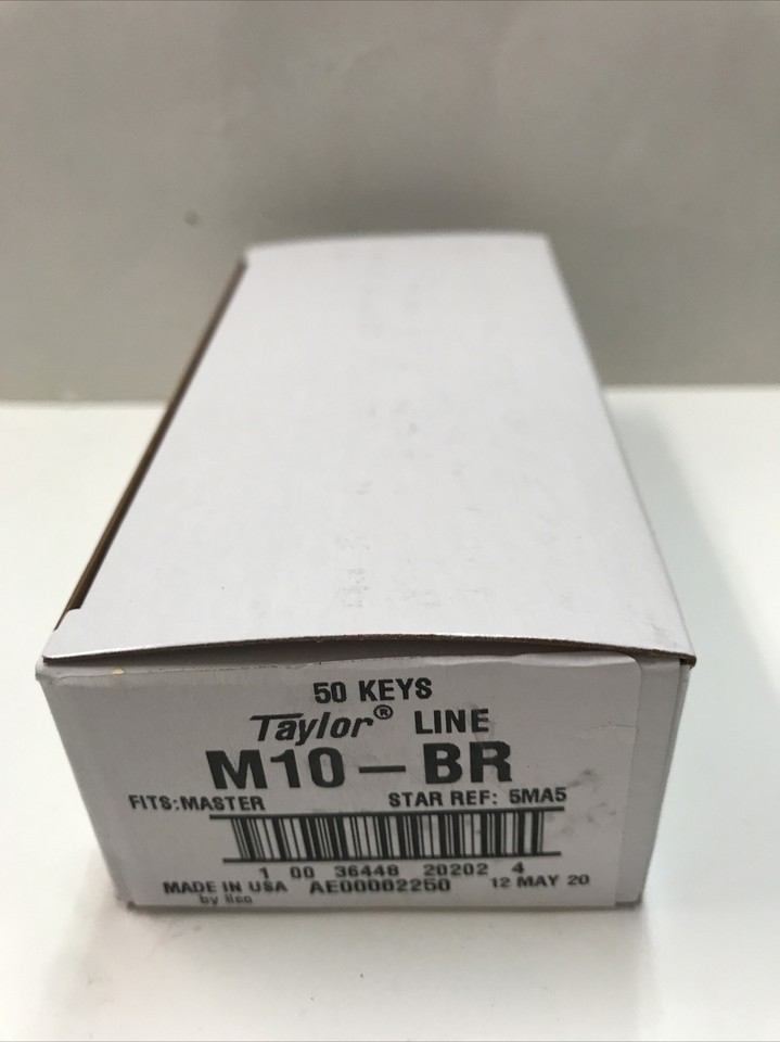 Lot 50 pc M10 Key Blanks / For Master Padlock / M10 1092N Key Blank ...
