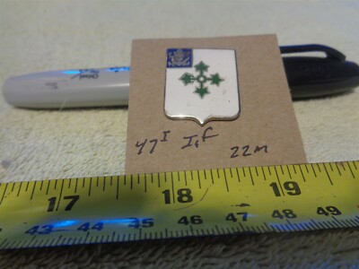 47th Infantry 22M Unit Crest, DI, DUI (DRAW#105) | eBay