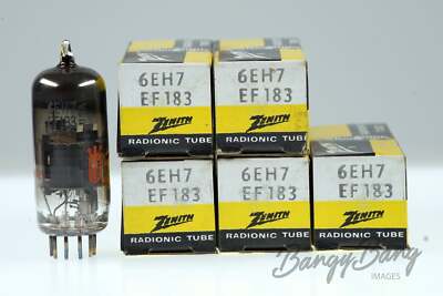 5 Vintage Zenith 6EH7/EF183/6К13П Noval Pentode Audio Vacuum Tube Valve ...