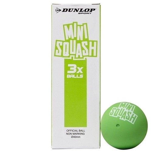 DUNLOP Competition Mini Squash Ball, Green/White, | eBay