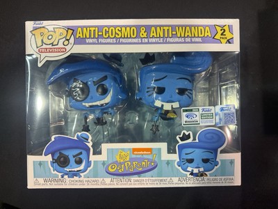 Funko Pop! Fairly Odd Parents Anti Cosmo & Anti Wanda 2 Pack Wonder CON ...