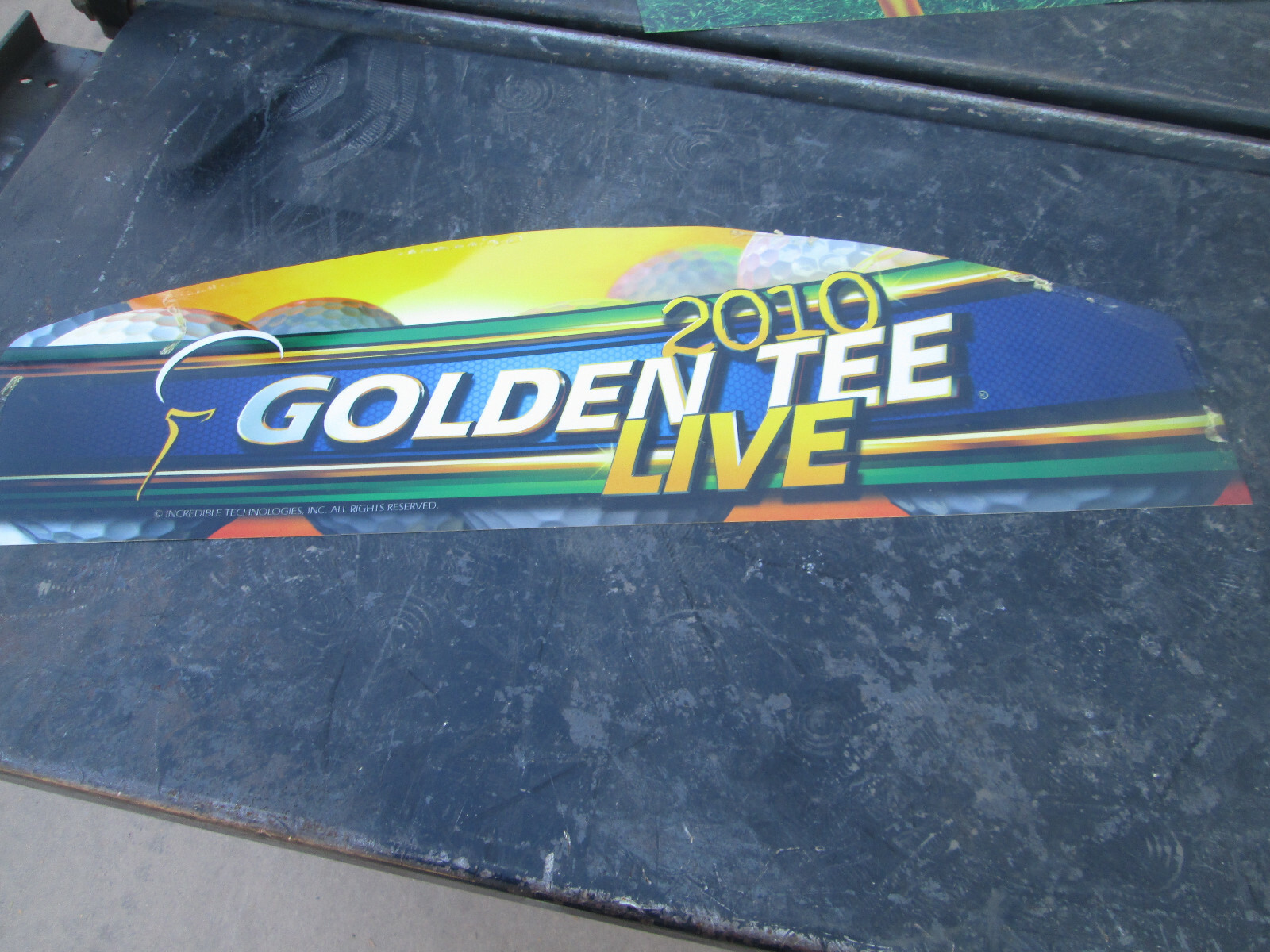 Golden Tee live 2010 Video Arcade Game Marquee, Incredible Technologies ...