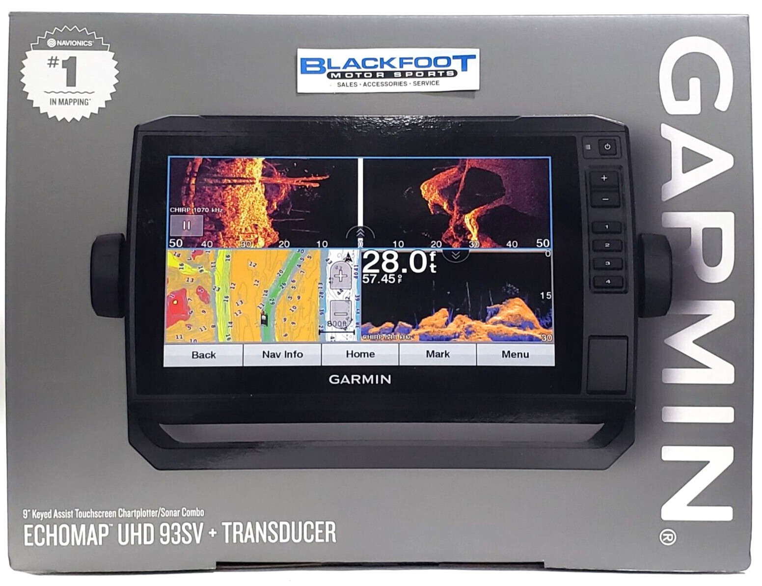 GARMIN ECHOMAP™ UHD 93SV WITH GT56UHD-TM TRANSDUCER