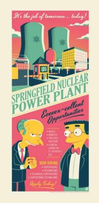 The Simpsons SNPP Springfield Nuclear Power Plant Poster Print Art ...
