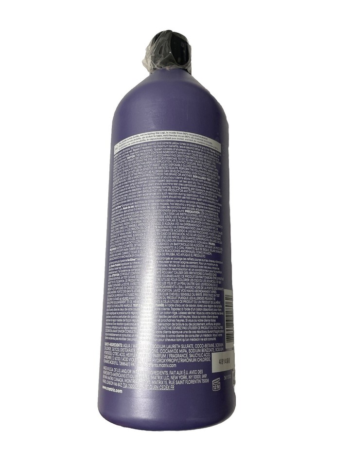 MATRIX SO SILVER PURPLE SHAMPOO FOR BLONDES 33.8 OZ / 1L 884486228062 ...
