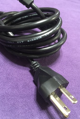 Volex PS204 E62405SP Black Samsung TV Power Cord Preowned | eBay
