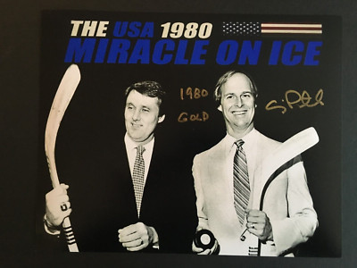 CRAIG PATRICK AUTOGRAPHED 8X10 PHOTO MIRACLE ON ICE W/ HERB BROOKS | eBay