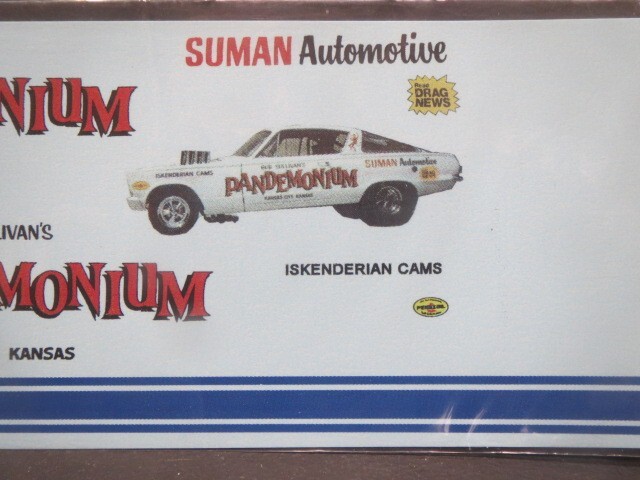 Pandemonium 66' Cuda F/C 1/25th Decal from Fremont Racing Specialties ...