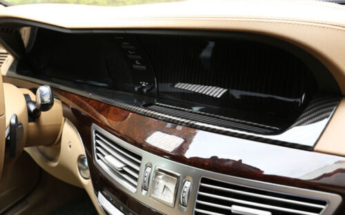 For Benz S-Class W221 2008-2012 Carbon Fiber Dashboard Panel Frame ...