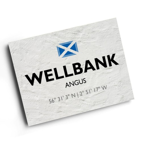 A3 PRINT - Wellbank, Angus, Scotland - Lat/Long NO4736 | eBay UK