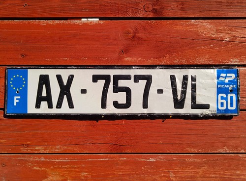 FRANCE/FRENCH License Plate from Europe | eBay