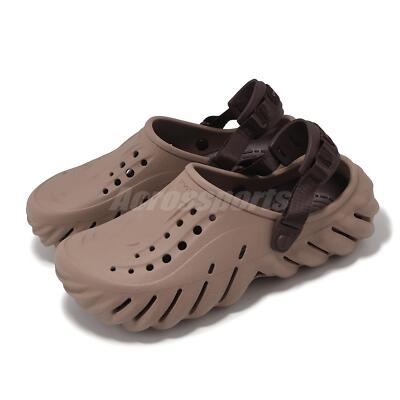 Crocs Echo Clog Latte Brown Men Unisex Slip On Casual Sandal 207937-2Q9 ...