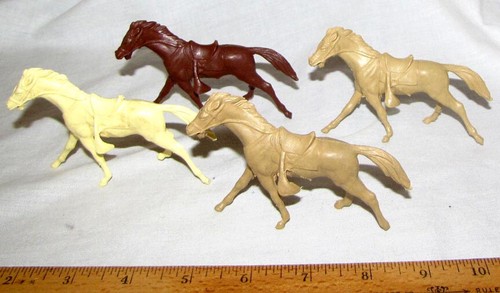 Marx Civil War & western playset 54/60mm cavalry horses for toy ...