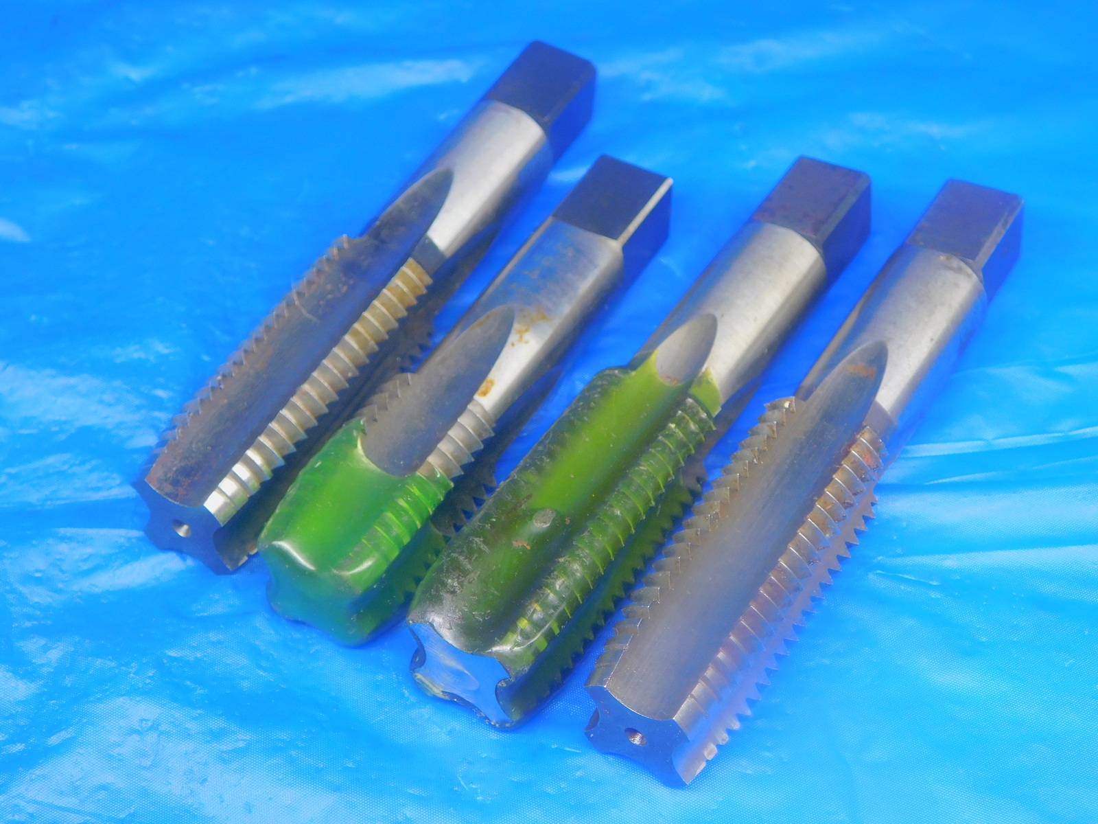 4pcs USA MADE 1" 8 NC HSS GH-4 PLUG TAPS 4 STRAIGHT FLUTE 1.0 GH4 1"-8 ...