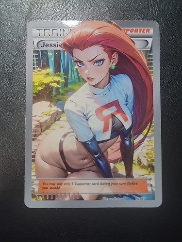 Pokemon Jesse Team Rocket Waifu Custom DIY Trainer Card | eBay