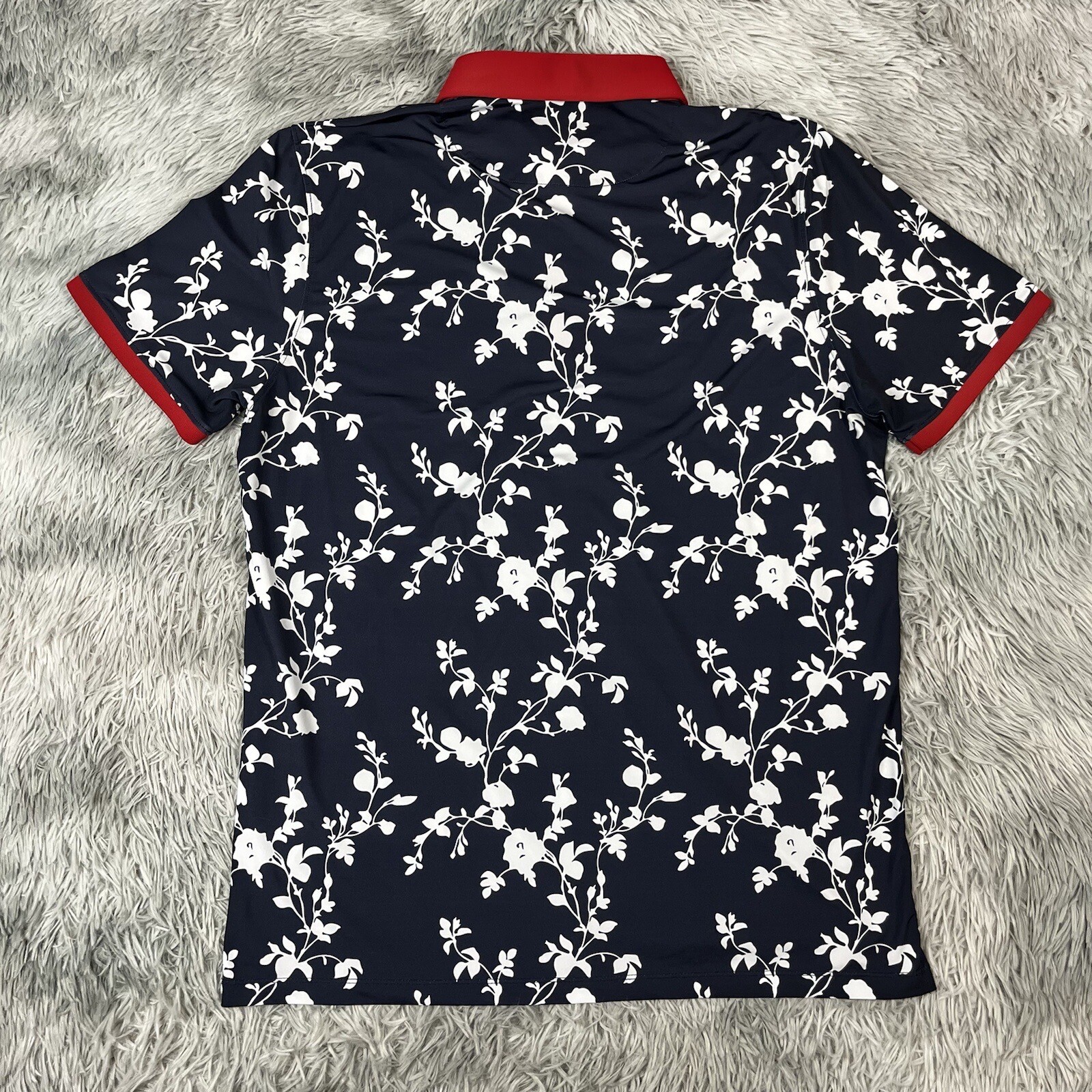G/FORE Men’s Skull & Rosebud Floral Navy Stretch SS J… - Gem