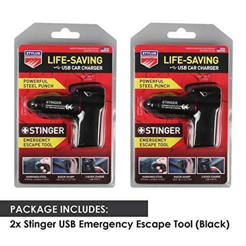 Ztylus 2 Pcs Stinger USB Emergency Escape Tool Life-saving Car Charger ...