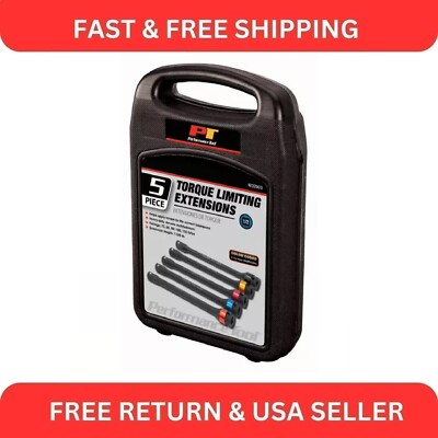 Performance Tool W32903 5-Piece Torque Limiting Extension Tool Set ...