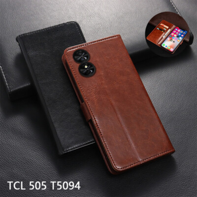 TCL 505 T5094 T509K Flip Case Shockproof Leather Wallet Phone Case ...