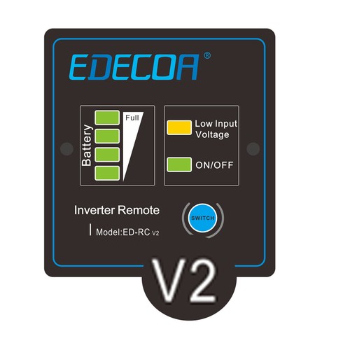 EDECOA ED-RC 24V Remote Controller for EDECOA 24V Inverters (RJ45 4M ...