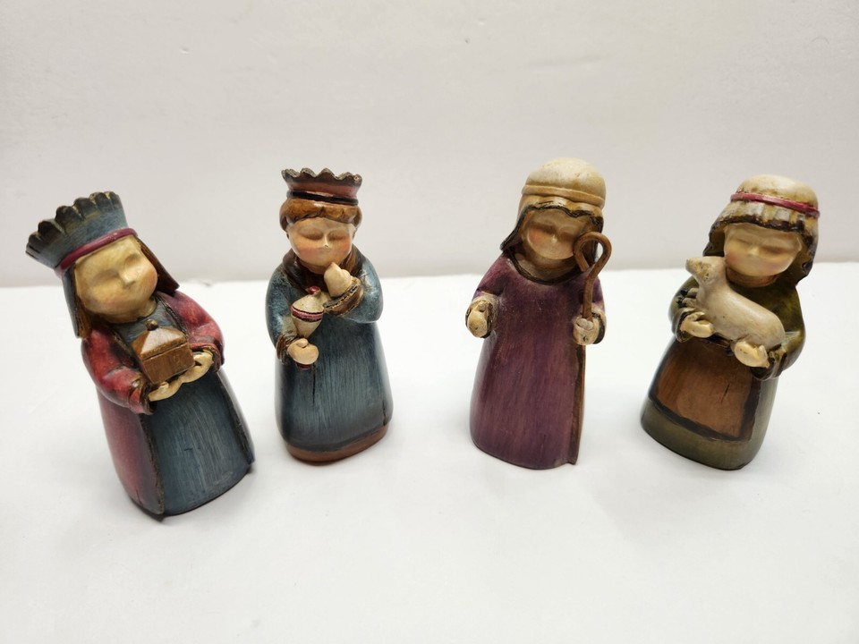 Tii Collections 8pc Mini Resin Nativity Set C9531 Christmas Manger ...
