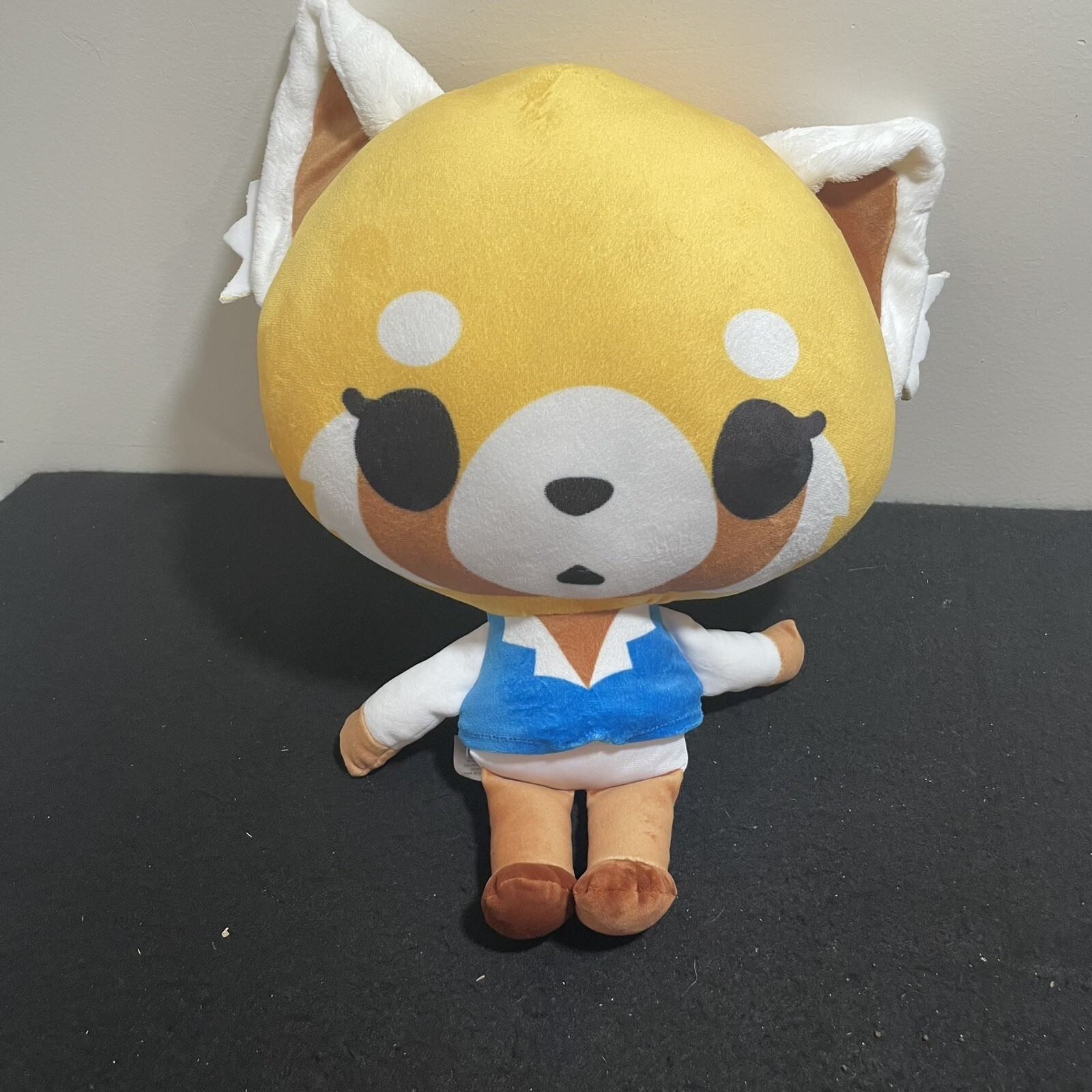 Sanrio Aggretsuko Retsuko 14" Plush Stuffed Doll Worried Face Red Panda ...