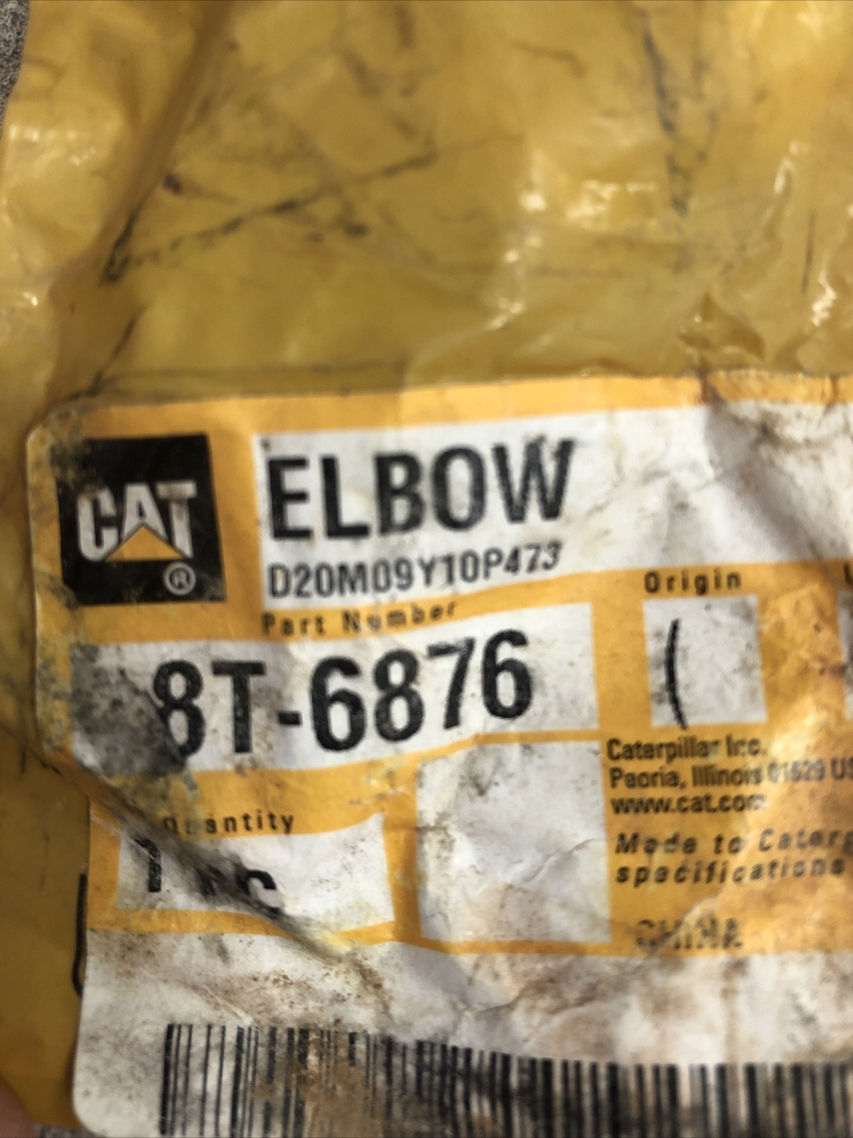 Caterpillar Oem Elbow 8T-6876 | eBay