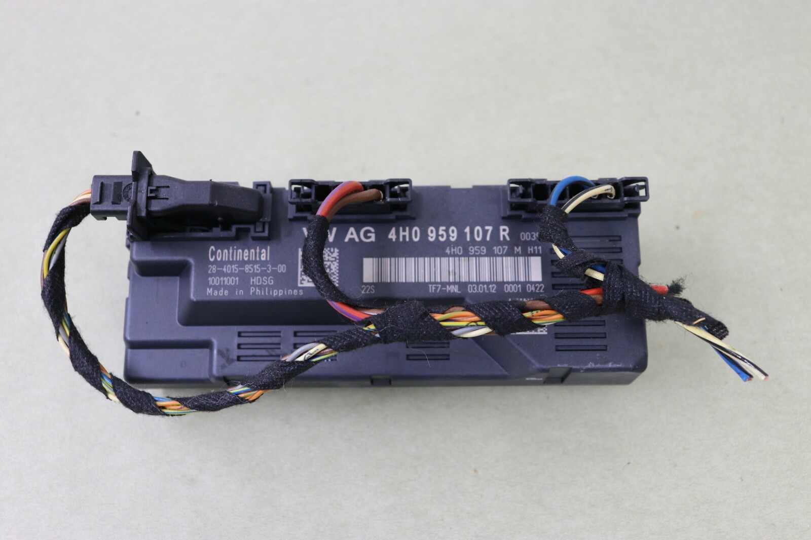 2012 12 AUDI A8L A8 4.2L CHASSIS CONTROL MODULE UNIT 4H0959107 R | eBay