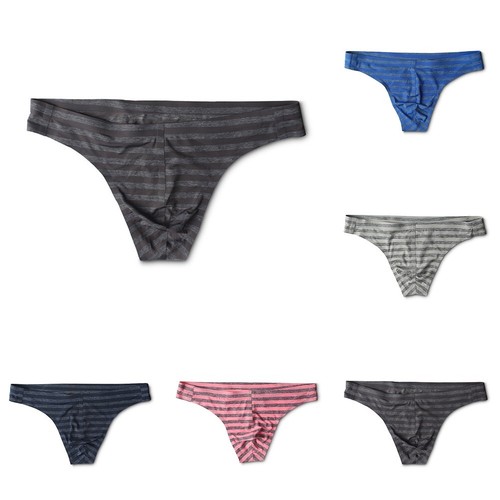 Comfortable Mesh Men's Ice Silk G String Thong Underwear Pouch ...
