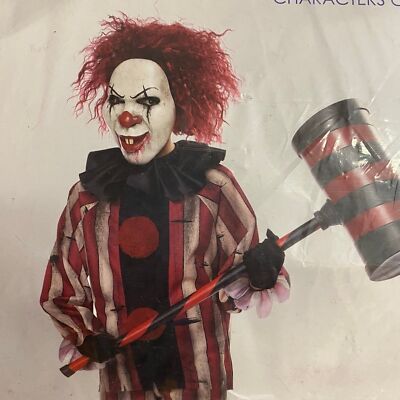 Nightmare Clown Costume Evil Scary Clown Halloween Cosplay Suit Mask ...