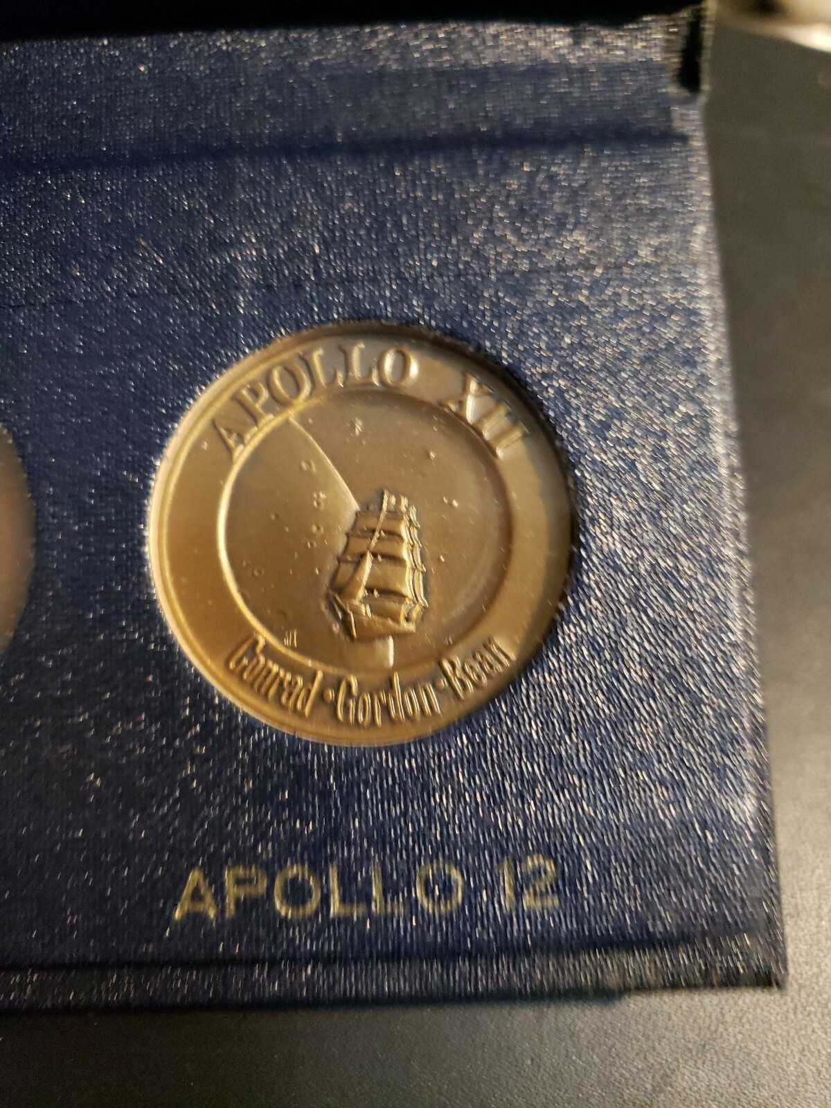 Apollo 11 and Apollo 12 Commemorative Coin Set 1970 American Mint ...