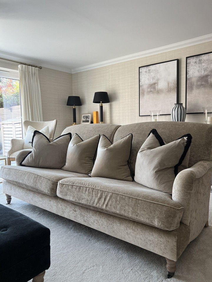 Neptune Olivia Sofa (x2) & FStool- Recently Reupholstered To Excellent Condition | eBay UK