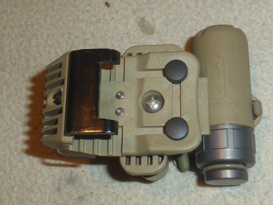 SUREFIRE HL1-B -TN HELMET LIGHT WH/IR LEDS USES SF123A BATTERY | eBay
