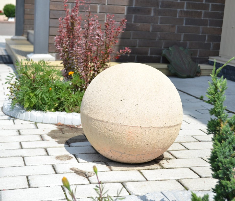 Mold Half Ball Sphere DIY Garden Decor Atlas Stone Semishpere Molds 15. ...