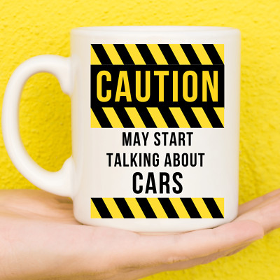 Caution Cars Mug | Driving Gifts | Gifts For Car Lovers | Birthday Cup ...
