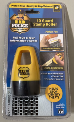 Bulbhead ID Police Identity ProtectorID Guard Stamp Roller | eBay