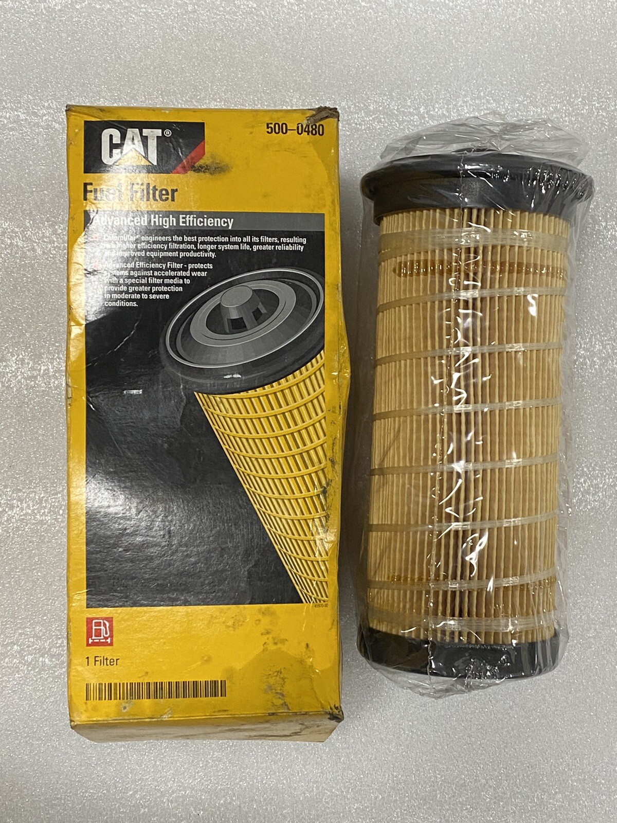NEW CATERPILLAR HIGH EFFICIENCY FUEL FILTER CAT #500-0480 , 5000480 | eBay