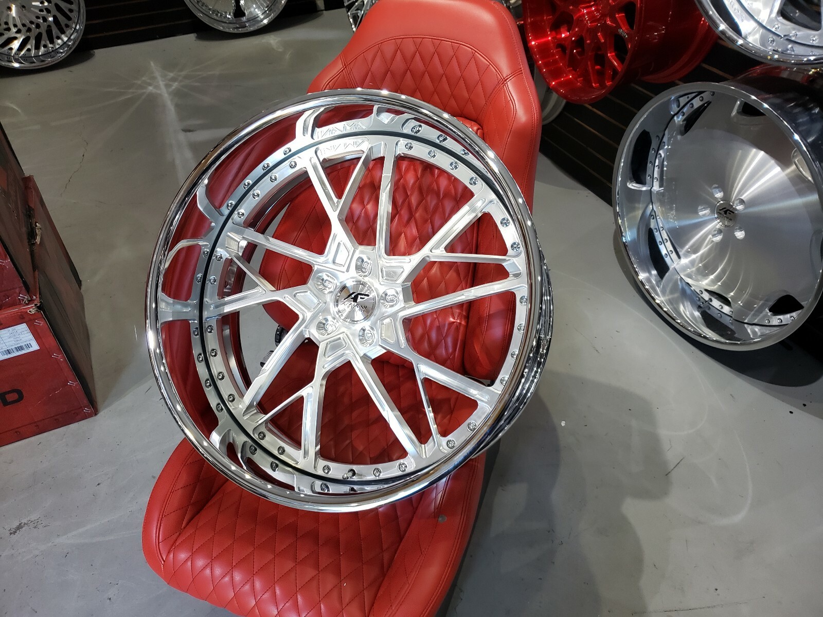24 AMANI FORGED W TIRES Any 5 lug C10 DONK CAPRICE IMPALA BUBBLE ...