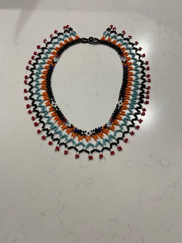 Peruvian Artisan Handmade Glass Seed Bead Necklace From Amazon jungle ...