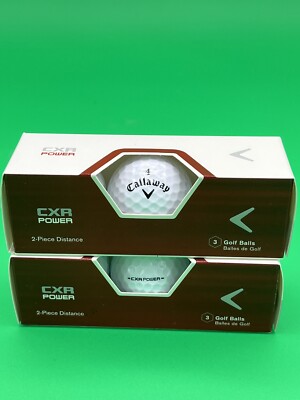 2 Boxes Callaway CXR Power Golf Balls 2 Piece Extreme Distance 6 Balls ...