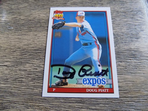 1991 TOPPS TRADED ##92 DOUG PIATT MONTREAL EXPOS SIGNED AUTOGRAPHED | eBay
