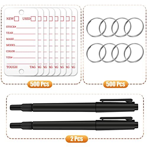 500 Pcs Poly Key Tags Dealership Tags Car Key Tags Plastic Key Tags ...