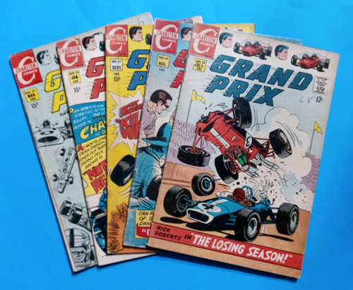 Charlton Comics GRAND PRIX Lot No. 20 22 27 29 30 (1968) | eBay