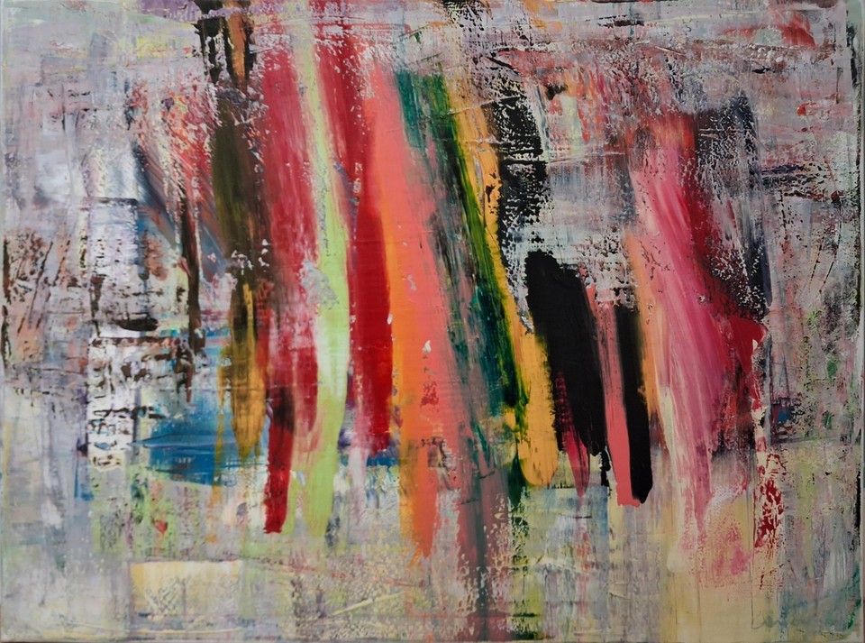 Attractive Very Large Oil Painting Abstract Expressionism Colin David ...