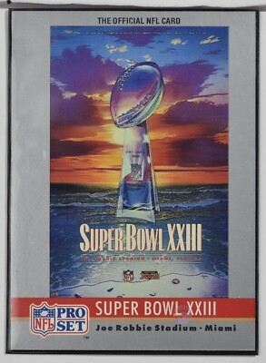 1990 Pro Set Super Bowl XXIII Joe Robbie Stadium Miami | eBay