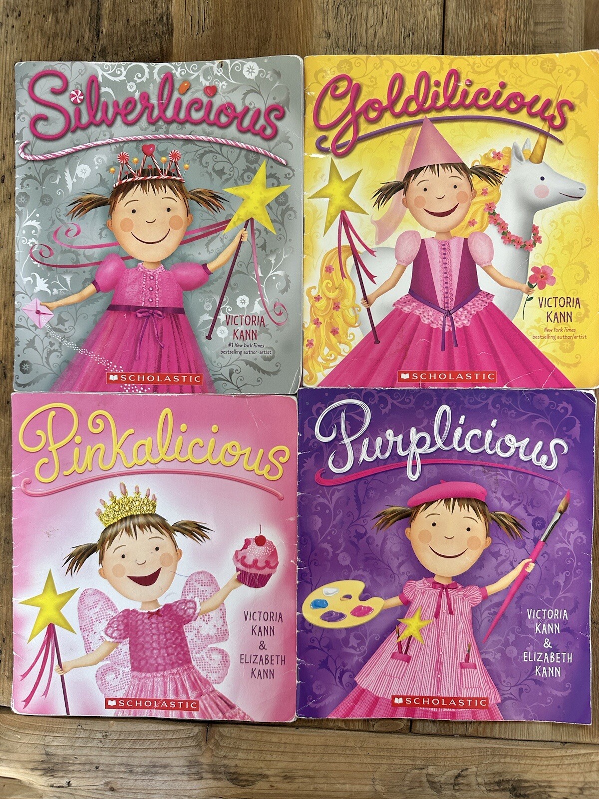 Pinkalicious Purple opus Goldilicious Silverlicious Book Lot Kann | eBay